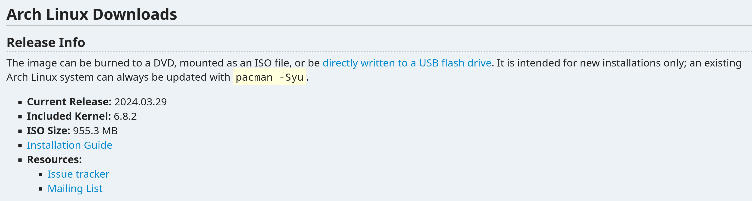 New Arch ISO – /root