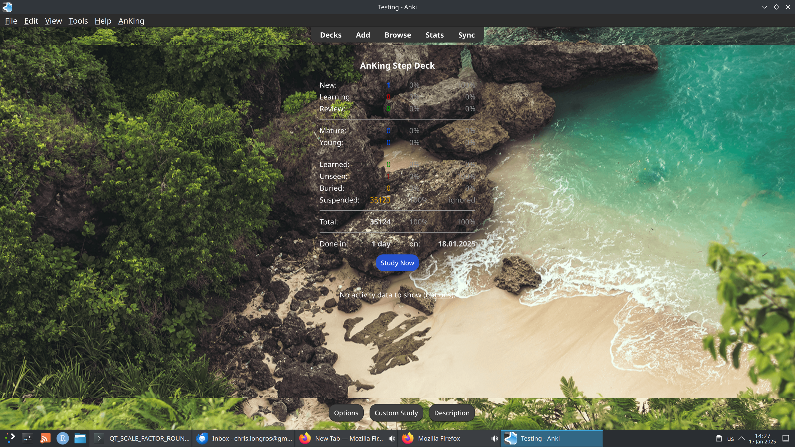 Custom Background Image and Gear Icon – Anki add-on highlights – /root