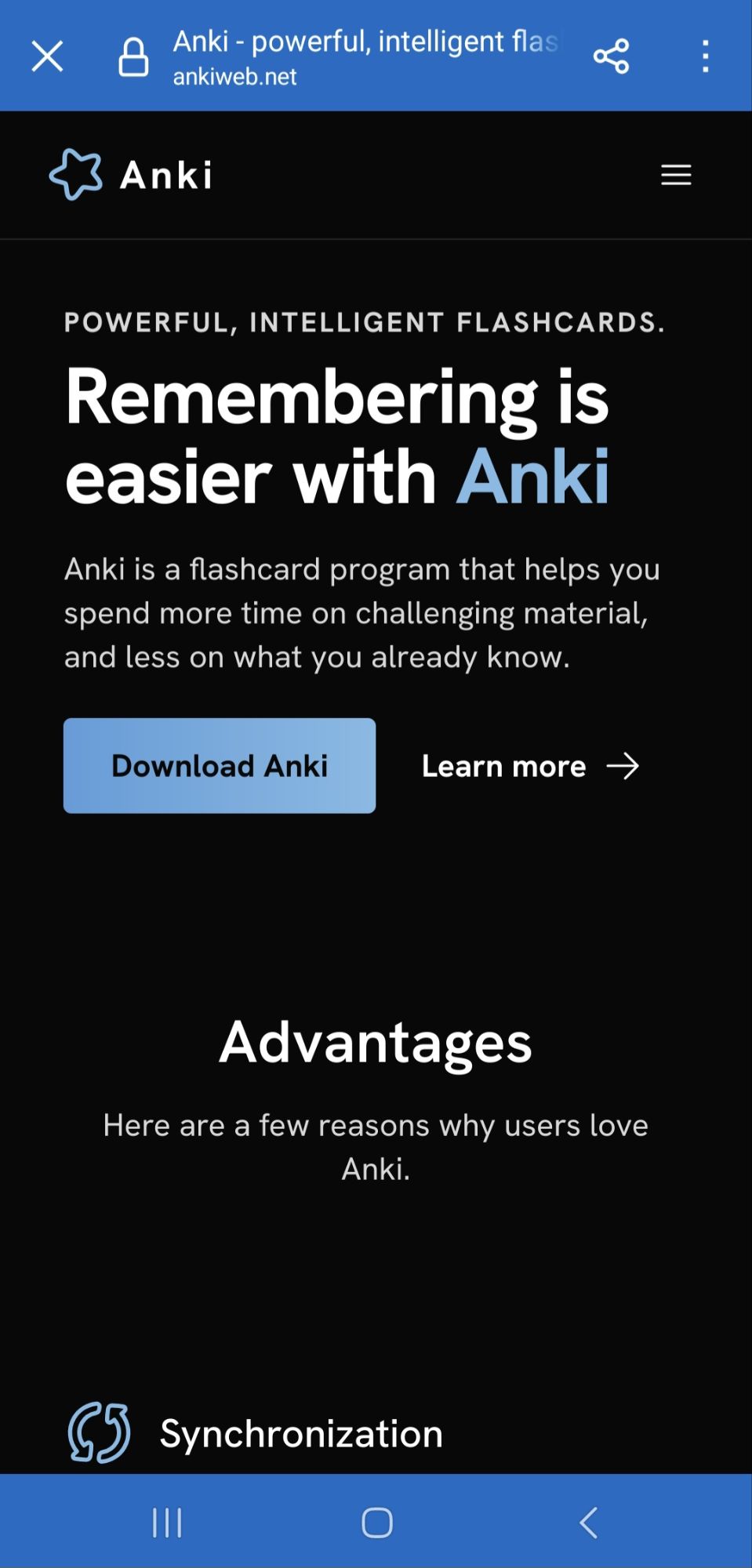 New Anki Homepage layout – /root