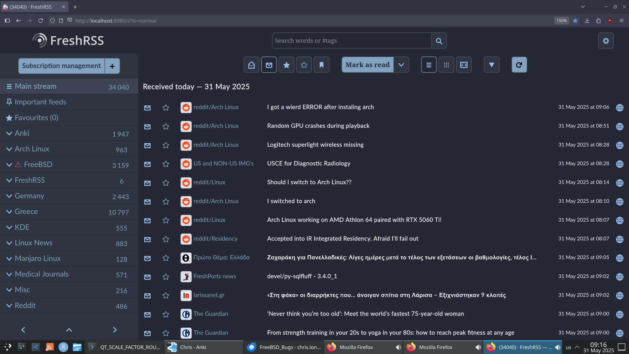 Nord theme for FreshRSS – /root